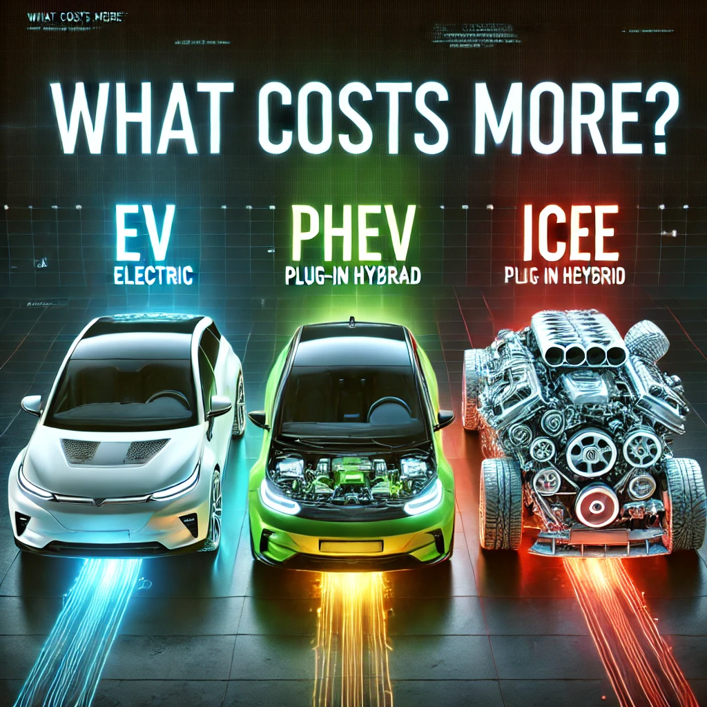 Mythbusting EV, ICE and Hybrid powertrain price Comparison – EV Clinic